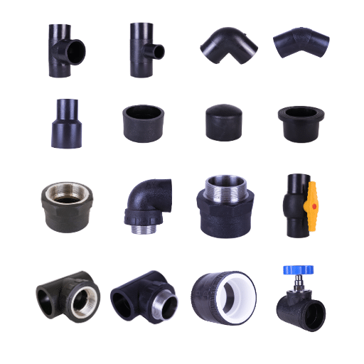 HDPE Socket Fusion Fittings - Secure and Customizable Pipe Connections