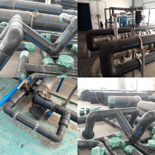 HDPE Butt Fusion 90° Elbow - High-Performance Pipe Fittings